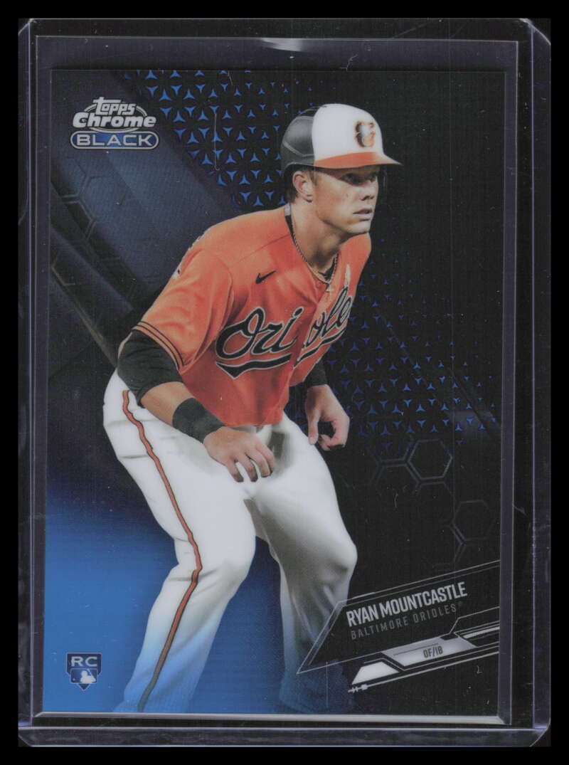 2021 Topps Chrome Black Blue Refractor 2 Ryan Mountcastle Rookie 2/75 ...