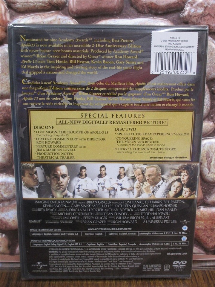 DVD Apollo 13 Tom Hanks 2 disc Anniversary Edition NEW SEALED | eBay