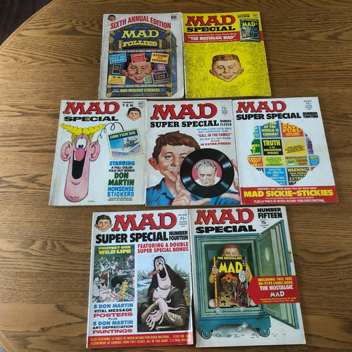 Mad Magazine Special 7 Issue Lot - includes Frazetta Tarzan inside ...