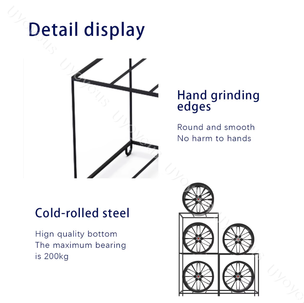 2PCS 22" Wheel Display Rack For Rims And Wheels Up To 22" Showroom ...
