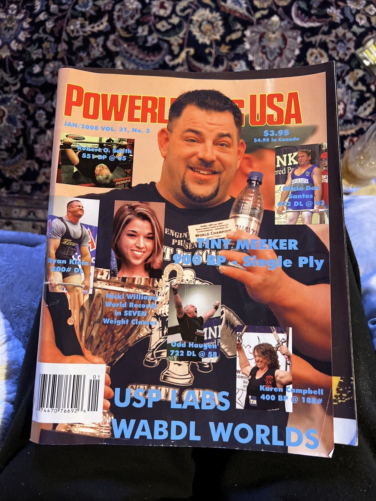 Powerlifting USA January 2008 Vol 31 #3 - WABDL World Championship Gus ...