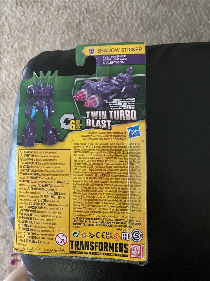 Hasbro Transformers, Twin Turbo Blast, Shadow Striker, Cyberverse ...