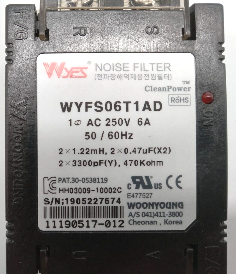 Woonyoung WYFS06T1AD Noise Filter | eBay