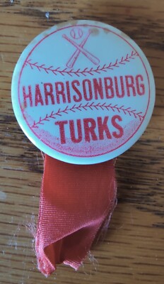 Harrisonburg Turks Baseball Vintage Pinback | eBay