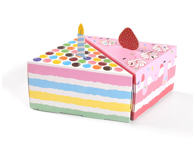 10-50X NEW Multi Cake Slice Kids Party Paper Wedding Favour Gift Sweet ...
