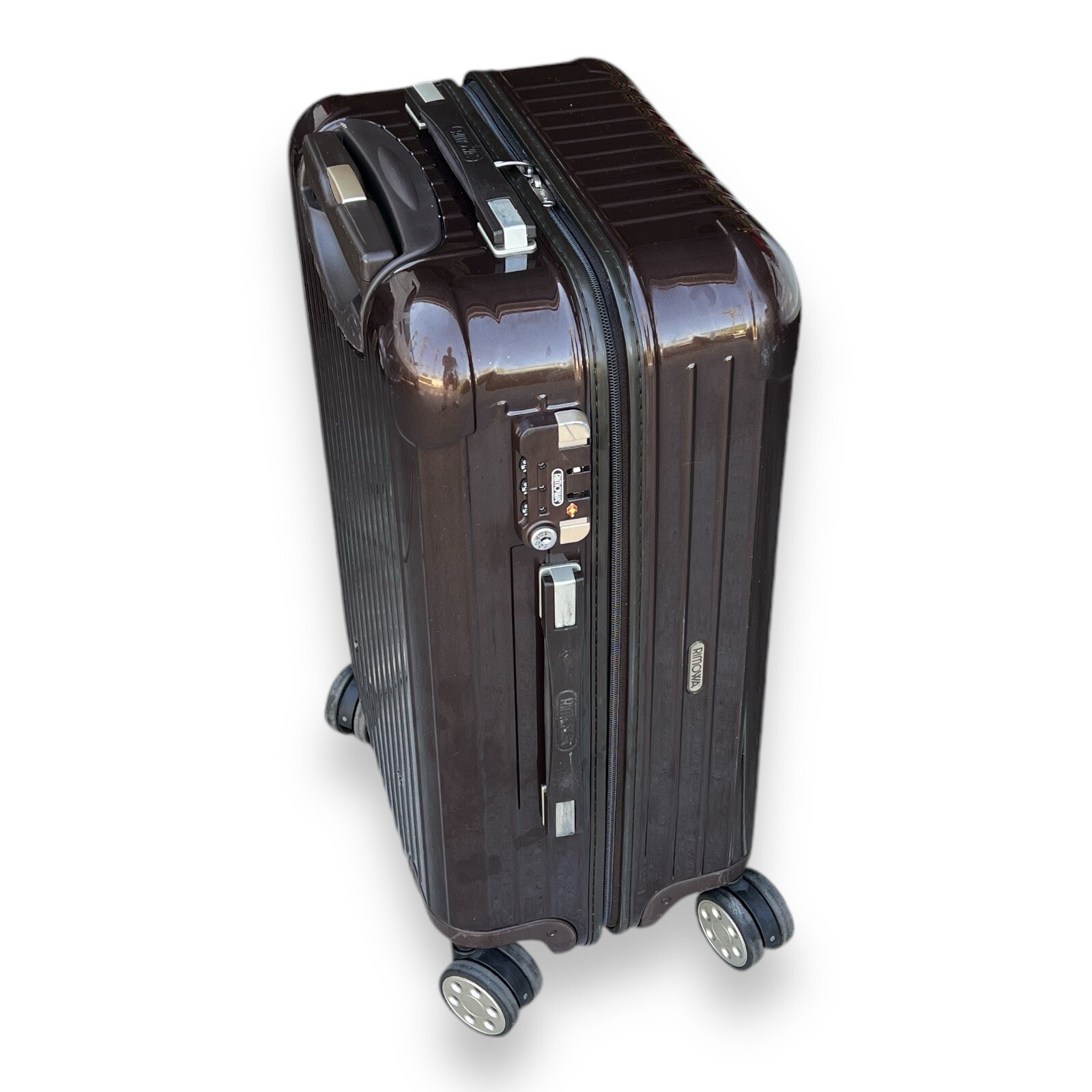 Rimowa Luggage Salsa Deluxe Brown Multiwheel Carry On Spinner Suitcase ...