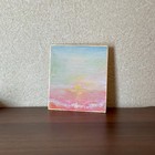 Oil Pastel Landscape Sunset Artwork Small Signed Used | eBay