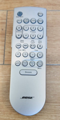 Bose Wave Music System Remote Backlit Silver With Cradle Premium ...