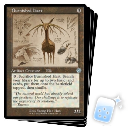 BURNISHED HART (SCHEMATIC) X4 The Brothers' War Retro Artifacts Magic ...