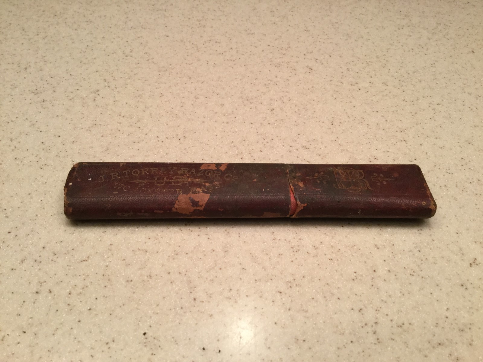 Vintage Men's Straight Razor EMPTY BOX JR Torrey Razor Co Worcester ...