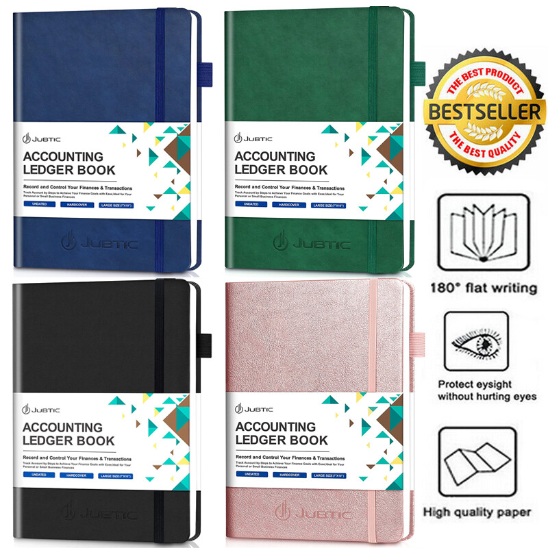 Hardcover Accounting Ledger Book 132pages 7x10 inches Large Notebook ...