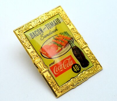 COCA COLA PIN TRADING 2003 COCA-COLA SIGN BACON TOMATO MENU PIN BADGE ...