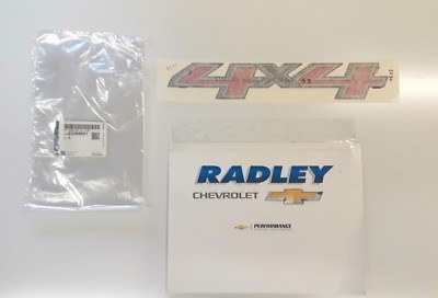 NEW OEM GM 14-16 Bed Side Decal Sitcker Chevrolet Silverado Colorado ...