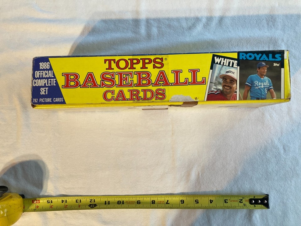 Topps 1986 Official Complete Set Baseball Cards, 792 Box, 57 & 141 ...