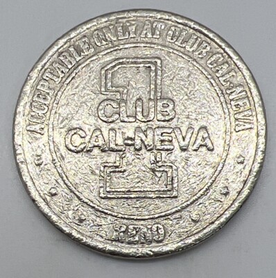 Club Cal Neva Casino Reno NV $1 Slot Gaming Token 1979 | eBay