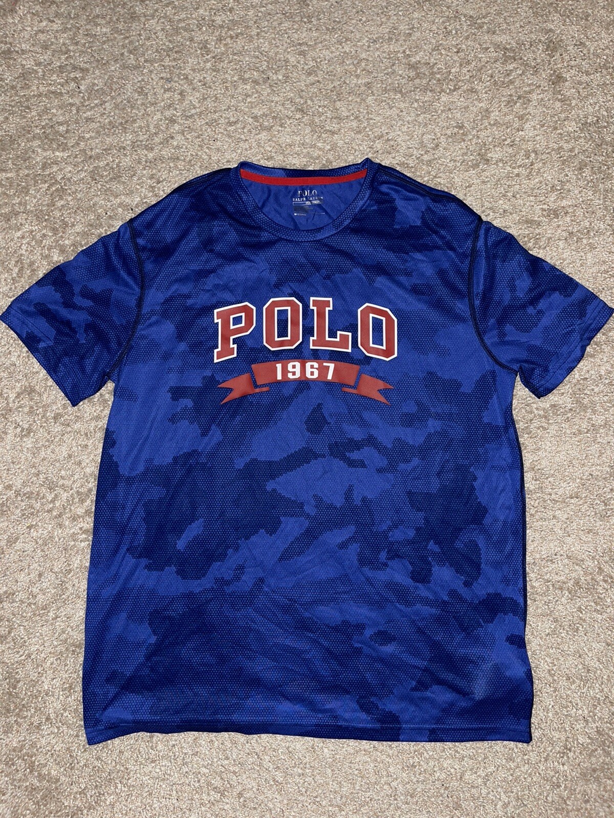 POLO RALPH LAUREN Performance Spellout 1967 Logo Blue… - Gem
