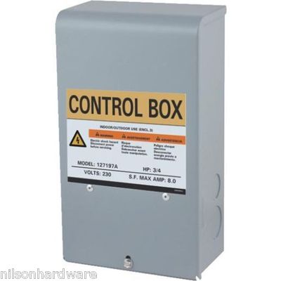 Star Water Pump Control Box 3 Wire Submersible Water Well 3/4 HP 230V ...