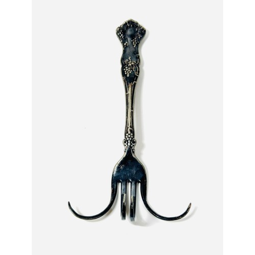 Vintage Folk Art Silverplate hanging Fork Key Towel Rack Holder | eBay