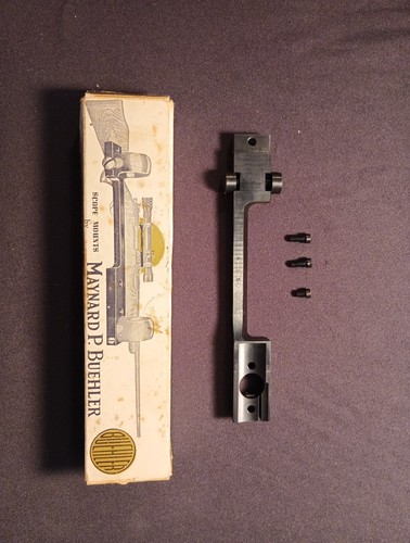 Vintage Buehler 1-Piece Scope Mount Base A3-S Blued Springfield 1903A3 ...