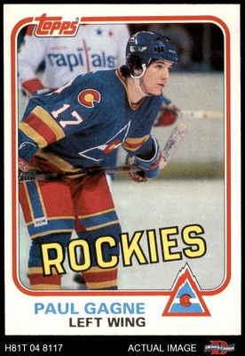 1981 Topps #80 Paul Gagne West Rockies-Hockey RC 8 - NM/MT | eBay