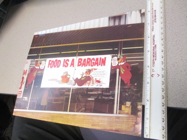 Kelloggs cereal box store display sheet 1960s Hanna Barbera YOGI BEAR ...