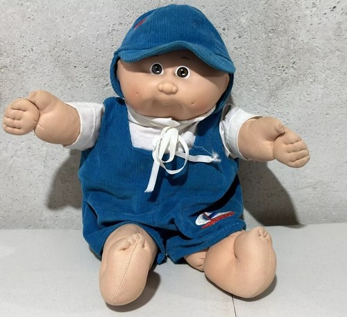 Vtg Cabbage Patch PREEMIE Doll Blonde Tuft of Hair Pacifier Mouth ...