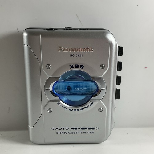 PANASONIC RQ-CR55 XBS Auto Reverse Portable Cassette Player Walkman ...