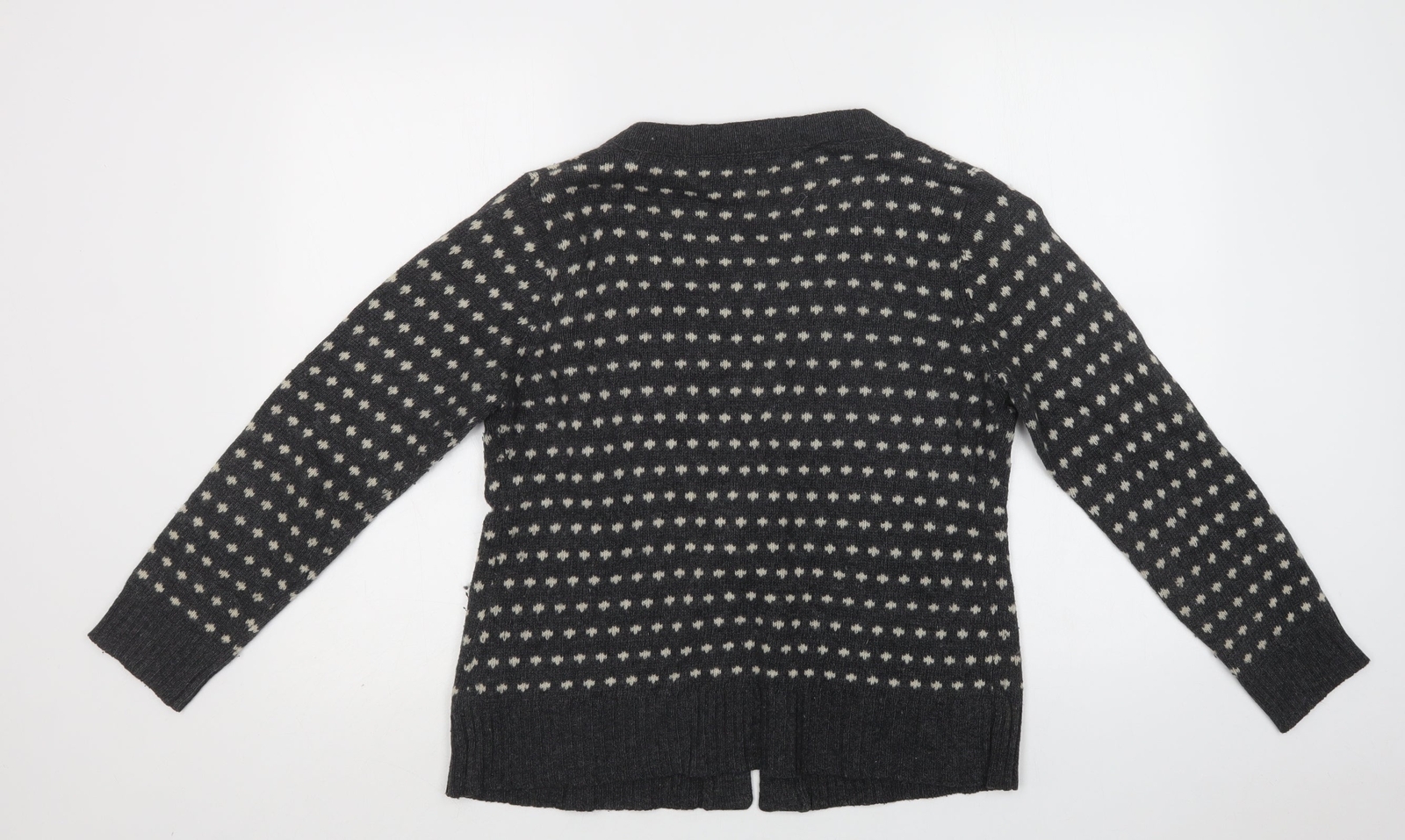 Elizabeth Scott Womens Grey V-Neck Wool Blend Cardigan Size M | eBay UK