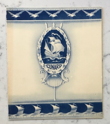 VINTAGE CUNARD LINE RMS ALAUNIA 1928 CRUISE SHIP MENU SEPTEMBER 1 | eBay