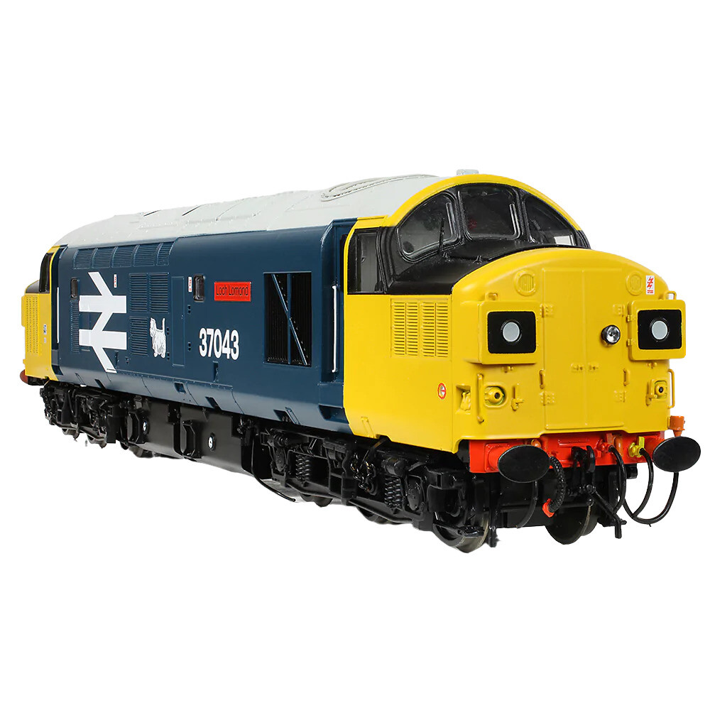 Bachmann 35-304 BR Class 37 37043 Loch Lomond Locomotive - Blue/Yellow ...
