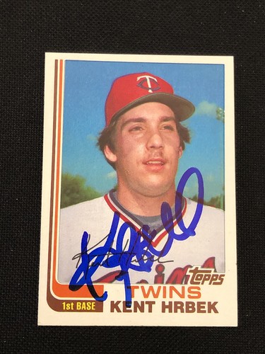 KENT HRBEK 1982 TOPPS TRADED ROOKIE SIGNED AUTOGRAPHED CARD #44T TWINS ...