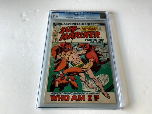 SUB MARINER 50 CGC 9.6 1ST APPEARANCE NAMORITA MARVEL COMICS 1972 | eBay