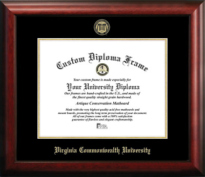 VA983GED Virginia Commonwealth University Embossed Diploma Frame, 11" X ...