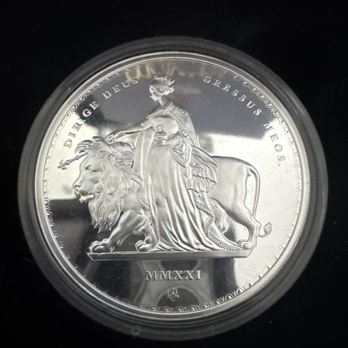 2021 2oz silver proof Una and the lion by master engraver William wyon ...