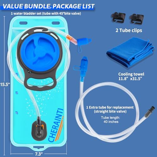 Hydration Bladder - 2L Water Bladder for Hiking Backpack, Leak Proof Water Re... | eBay