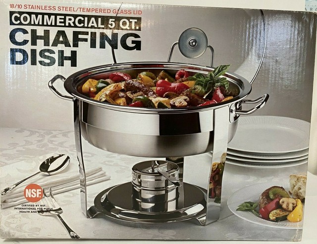Seville Classics Chafing Dish 5 QT Stainless Steel Model 14015 ...