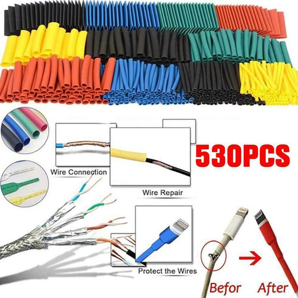 Insulation and Color Coding Heat Shrink Tubing Kit for Electrical ...