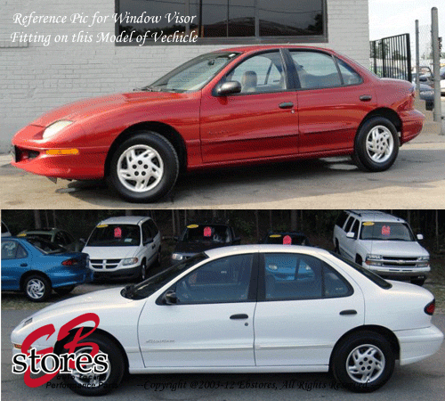 Smoke Tinted Out-Channel Vent Visor Deflector 4pc For 1995-2005 Pontiac ...