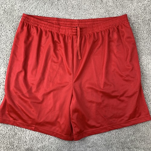 Starter Mesh Shorts Men's 2XL Red Athletic Elastic Waist Drawstring | eBay