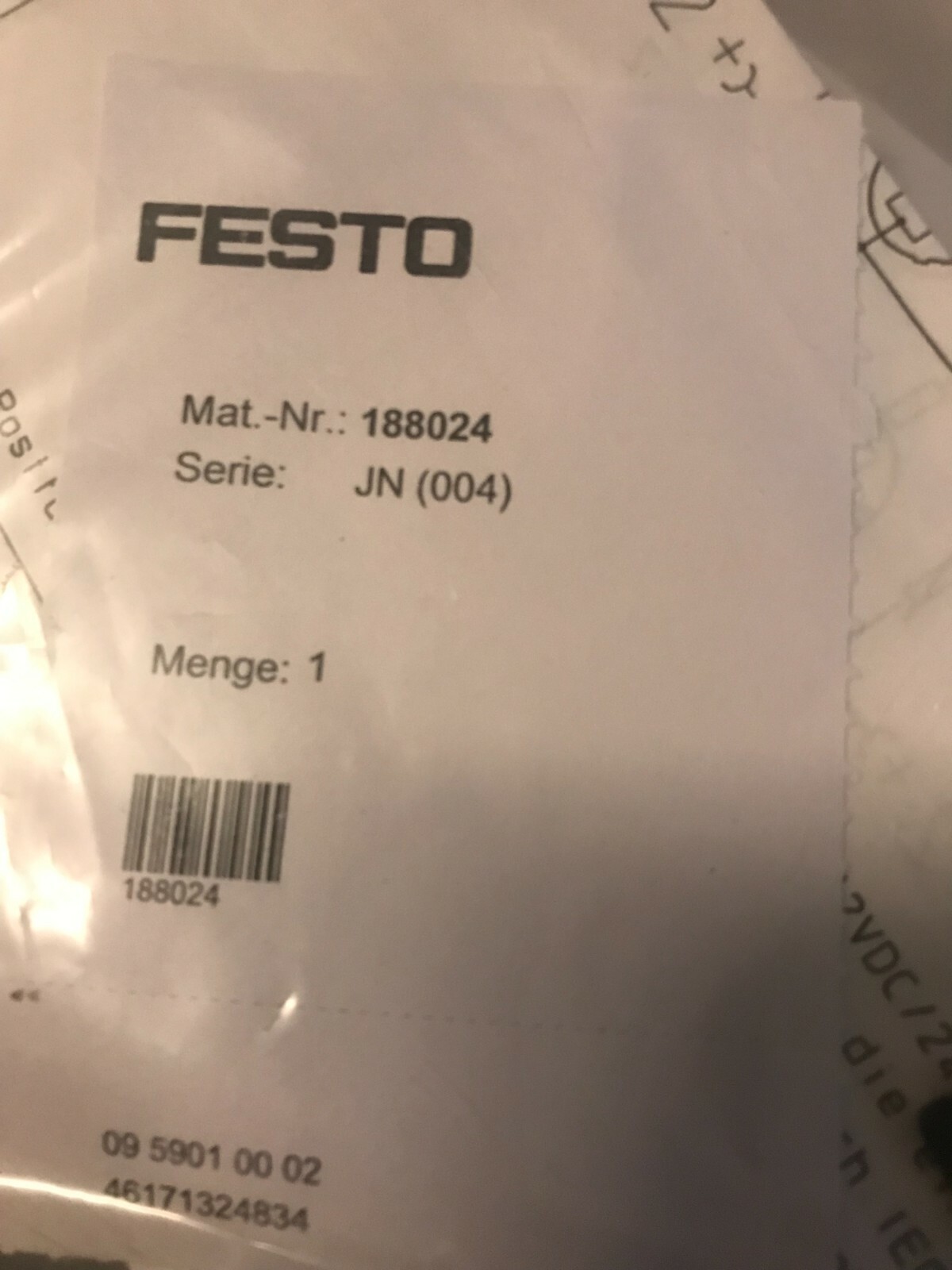 Festo Plug Socket MSSD-EB-M12-MONO 188024 (14) | eBay