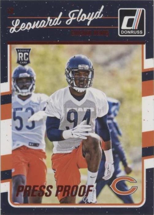 2016 Donruss - Rookies Leonard Floyd #330 Press Proof Red (RC) for sale ...