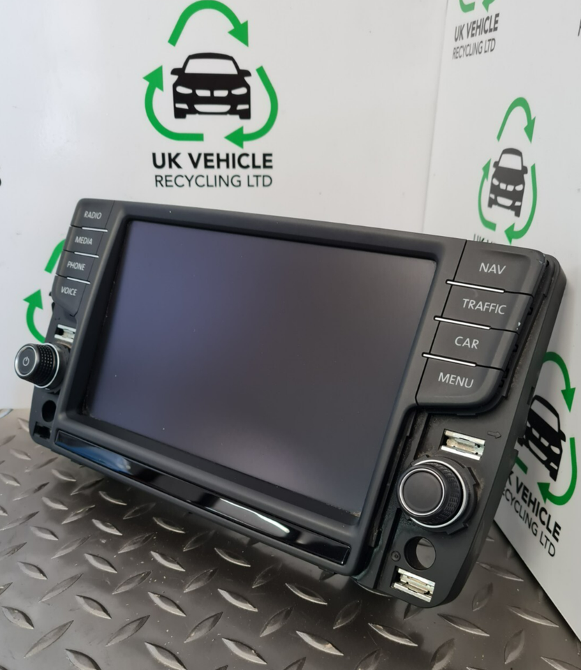 2015 VW MK7 GOLF COMPLETE 8" TOUCH SCREEN SAT NAV DISPLAY SCREEN ...