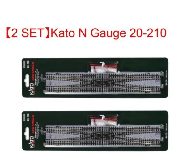 【2 SET】Kato N Gauge 20-210 310mm 12-3/16" Double Crossover Switch Track ...