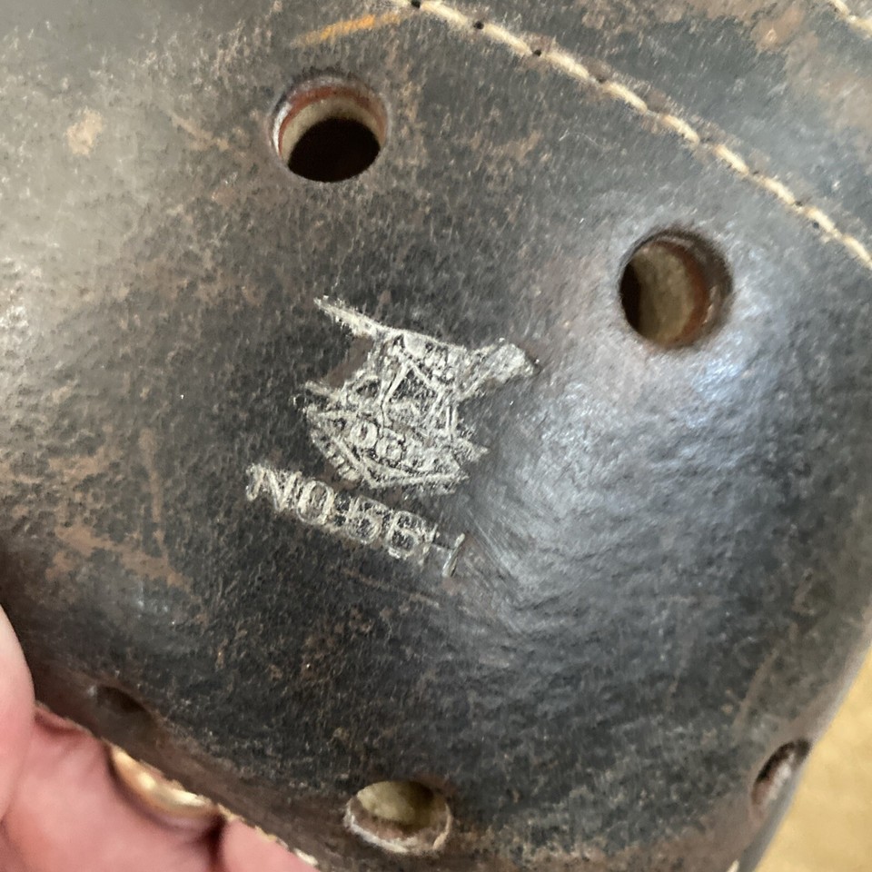 Vintage 1920’s DRAPER & MAYNARD All Black Leather Antique Football ...