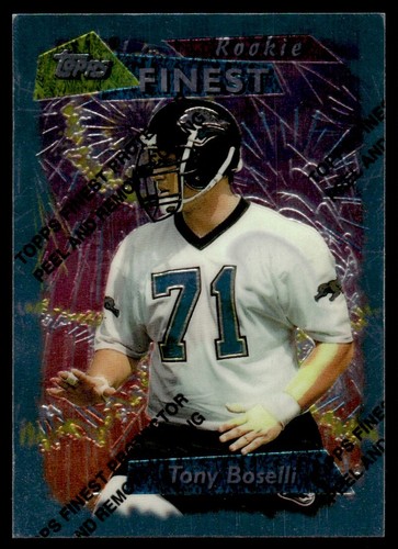 1995 Topps Finest Football Card Tony Boselli Rookie Jacksonville ...