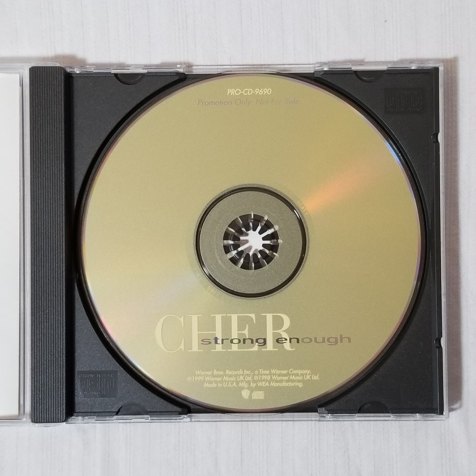 Cher Strong Enough Promo CD Single 2x Call Out Hook Promotional NOT ...