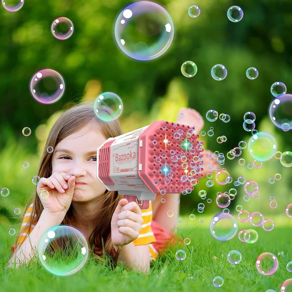 88Hole Magic Rocket Launcher BLUE Bubble Gun Bubble Bazooka Bubble ...