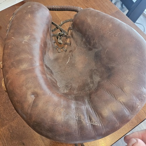 Rawlings Nu Grip Vintage Streamlined Catchers Mitt Glove Johnny Bench ...