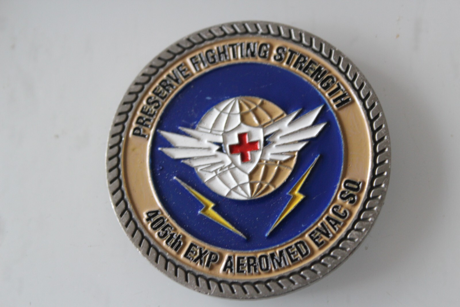 Preserve Fighting Strength 405th EXP Aeromed Evac SQ Challenge Coin | eBay