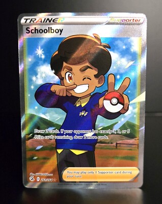 Pokémon TCG - SCHOOLBOY #261 - FULL ART - ULTR RARE - FUSION STRIKE ...